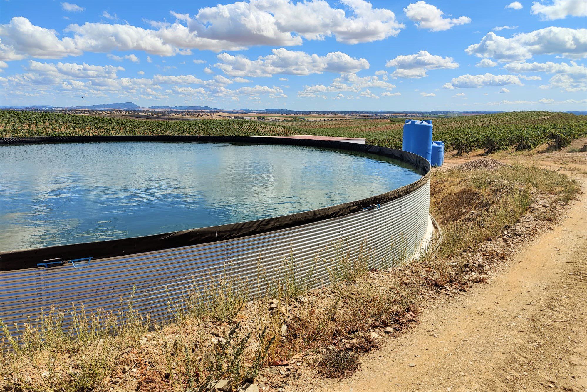 Two 1,7 million liter tanks for vines, almonds and olives, Portugal ...